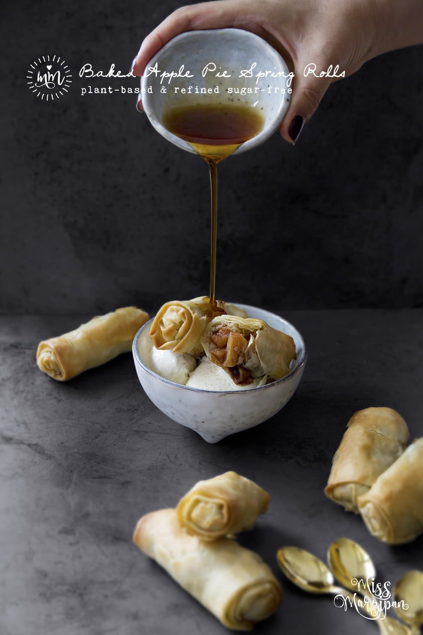 baked-apple-pie-spring-rolls - Best of Vegan