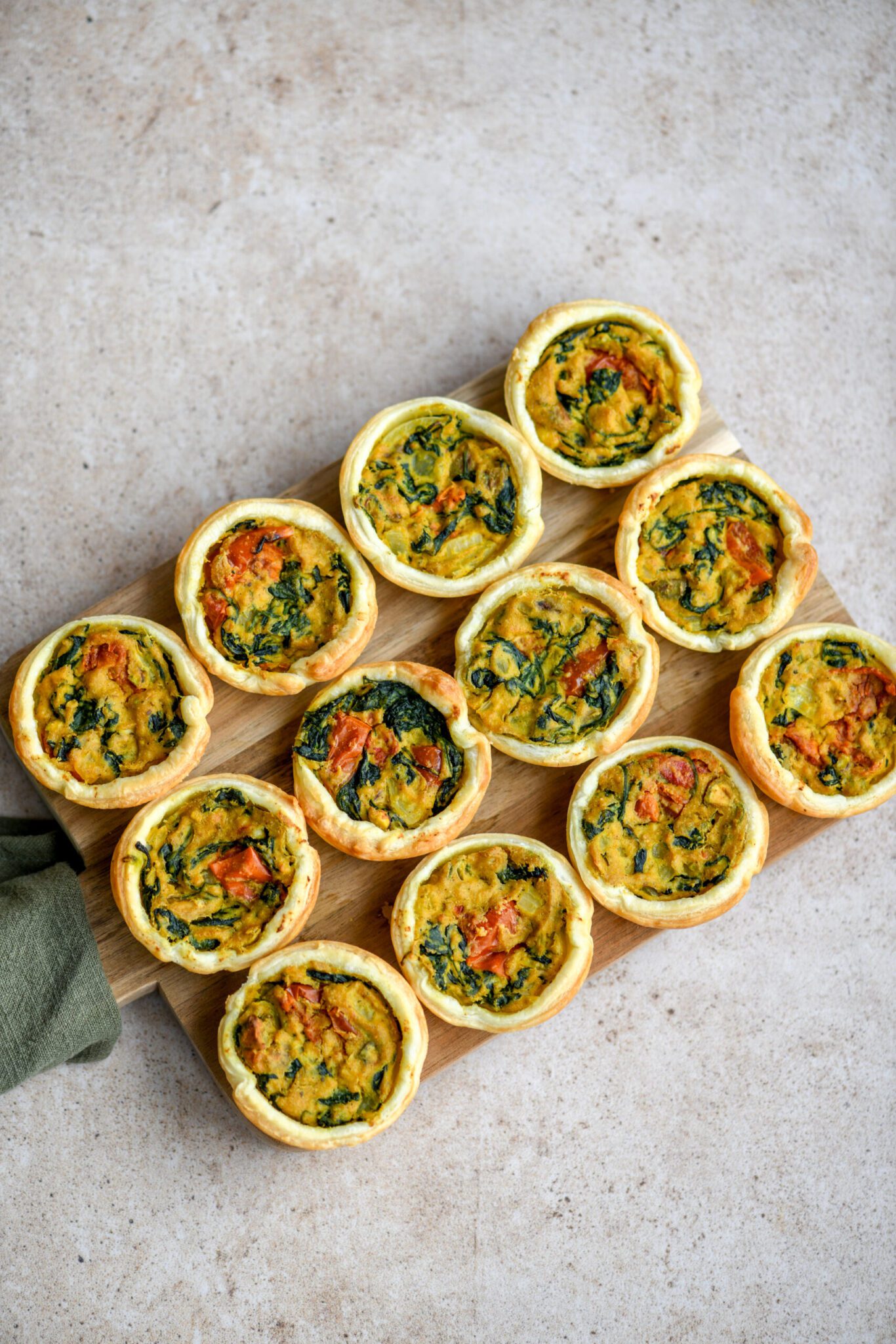 Vegan Mini Quiches (with Tofu, Spinach & Pistachios) - Best of Vegan